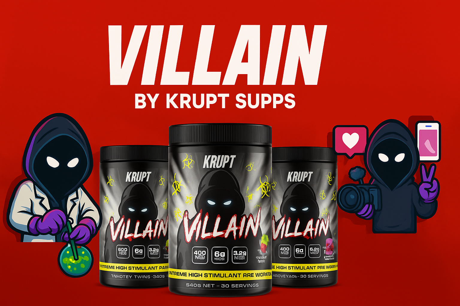 Villain Pre-Workout at Berwick Supplements — Ingredients, Effects ...
